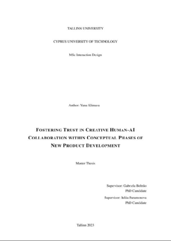 Fostering Trust in Creative Human-AI Collaboration Within Conceptual ...