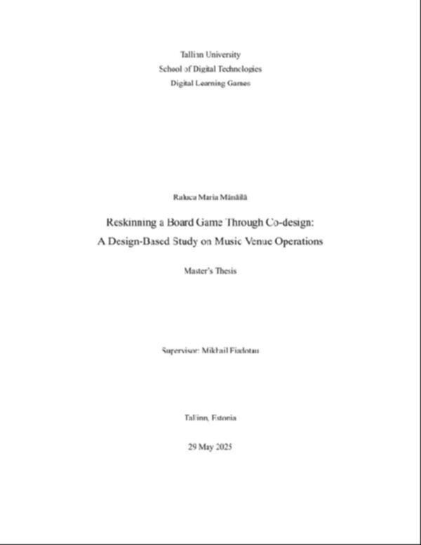 Reskinning a Board Game Through Co-design: A Design-Based Study on ...